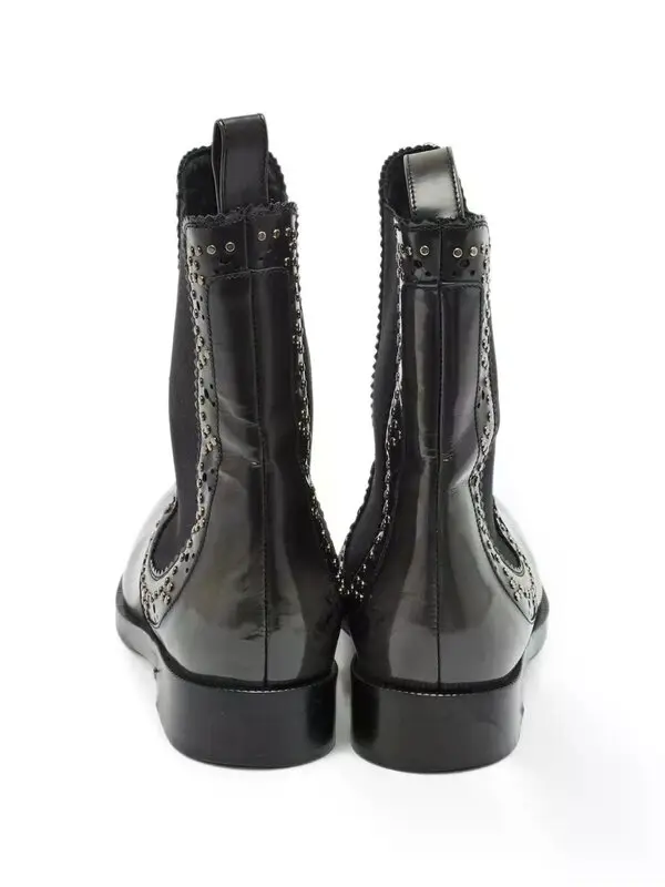 AQUAZZURA Skye Studded Combat Boots