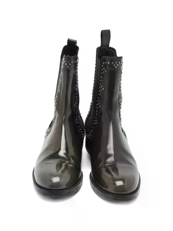 AQUAZZURA Skye Studded Combat Boots