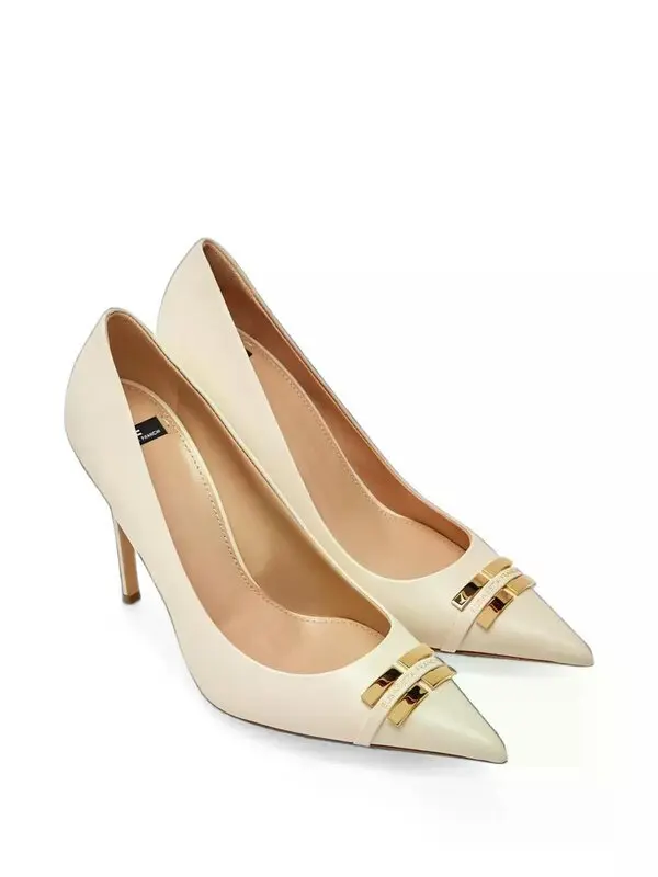 Elisabetta Franchi Logo-plaque Leather Pumps