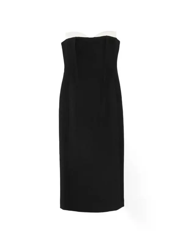 Simkhai Two-tone Spaghetti-strap Midi Dress
