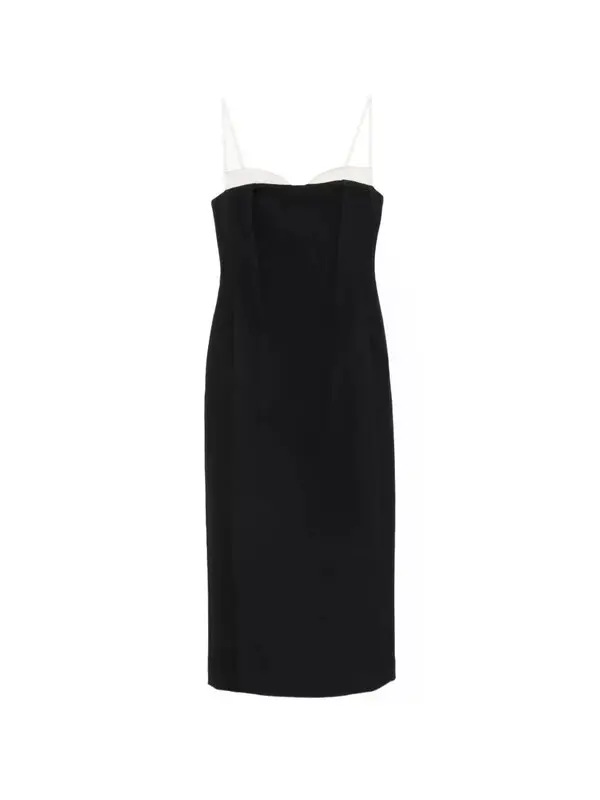 Simkhai Two-tone Spaghetti-strap Midi Dress