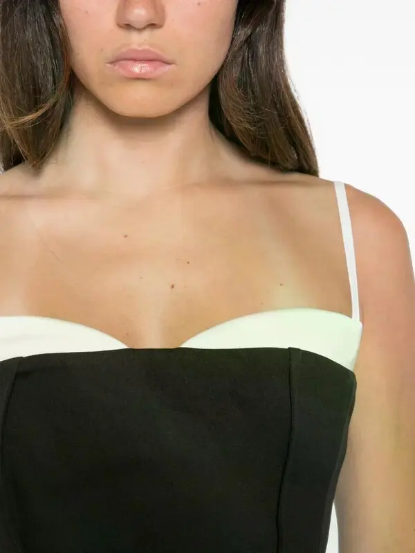 Simkhai Two-tone Spaghetti-strap Midi Dress