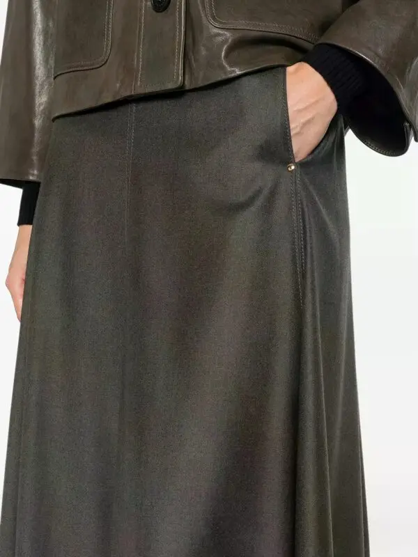 Agnona High-waisted A-line Skirt