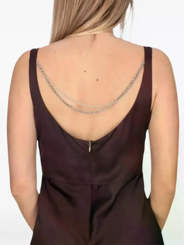 Liu Jo Chain-detail Satin Dress