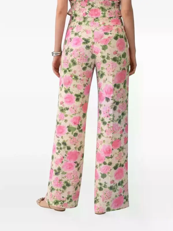 Liu Jo Floral-print Wide-leg Trousers