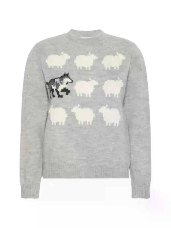 Max Mara Alpaca And Wool-blend Yarn Sweater Light
