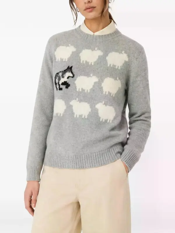 Max Mara Alpaca And Wool-blend Yarn Sweater Light