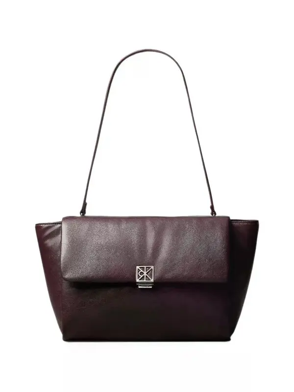 Calvin Klein Logo-plaque Foldover Shoulder Bag