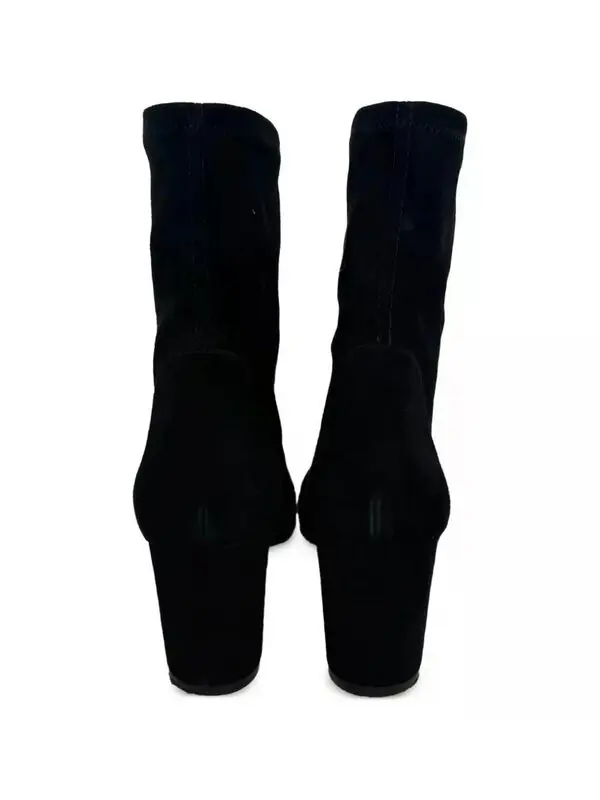 STUART WEITZMAN Suede Ankle Boots - Black