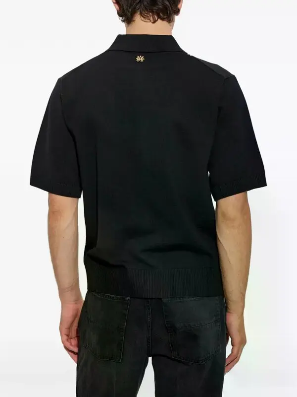 Amiri Embroidered Short-sleeve Cardigan