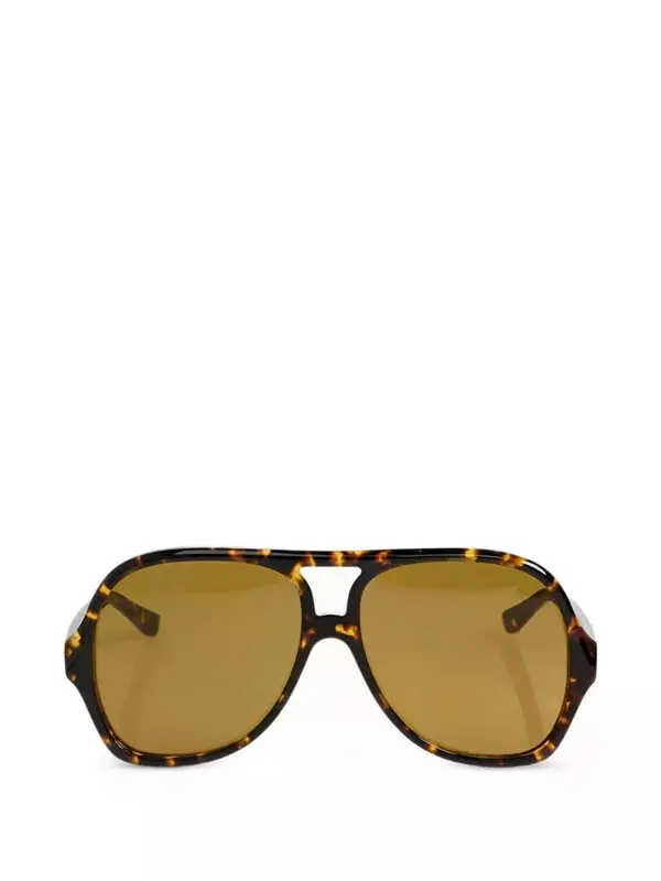 Chloé Salomé Tortoiseshell-effect Pilot Sunglasses