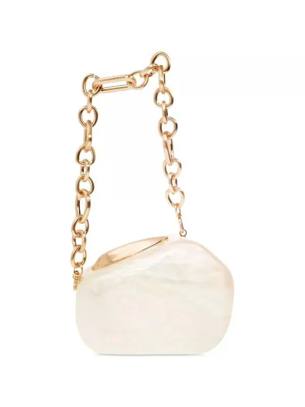 Cult Gaia Althea Marble-effect Clutch Bag