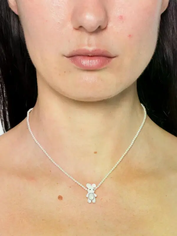 YVMIN Woven Mini Rabbit Pendant Necklace