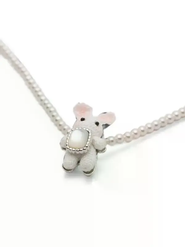 YVMIN Woven Mini Rabbit Pendant Necklace