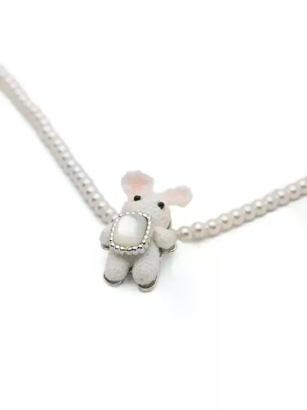 YVMIN Woven Mini Rabbit Pendant Necklace