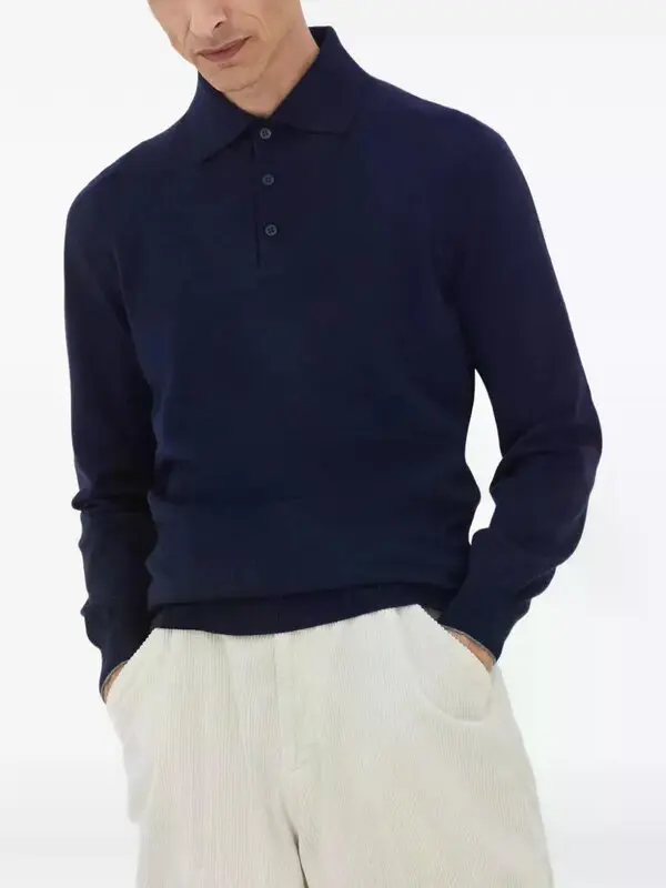 Brunello Cucinelli Cashmere Knit Polo Shirt