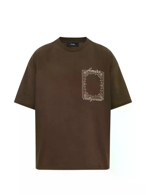 Amiri T-shirt With Logo - Brown