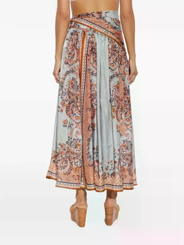 Zimmermann Aster Scarf Midi Skirt