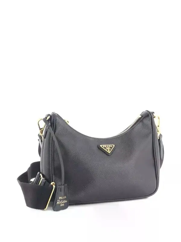 Prada Re-edition 2005 Shoulder Bag Saffiano Leather - Black