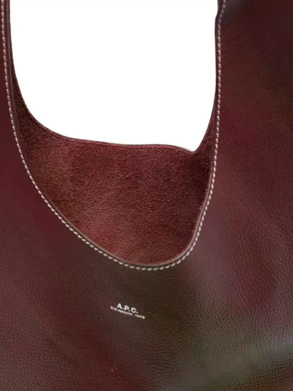 A.p.c. Grainy Leather Shoulder Bag