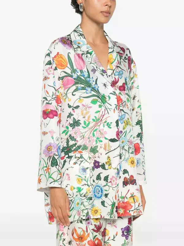 Gucci Printed Silk Twill Shirt