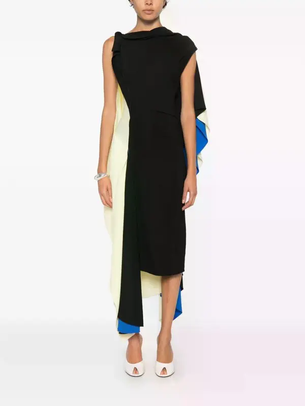 Loewe Draped Asymmetric-hem Maxi Dress