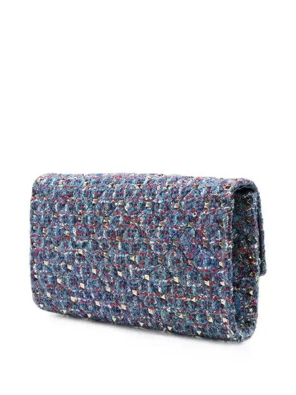Valentino Garavani Rockstud Spike Tweed Shoulder Bag