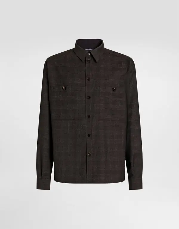 Dolce & Gabbana Glen Plaid Saxony Shirt Shirts