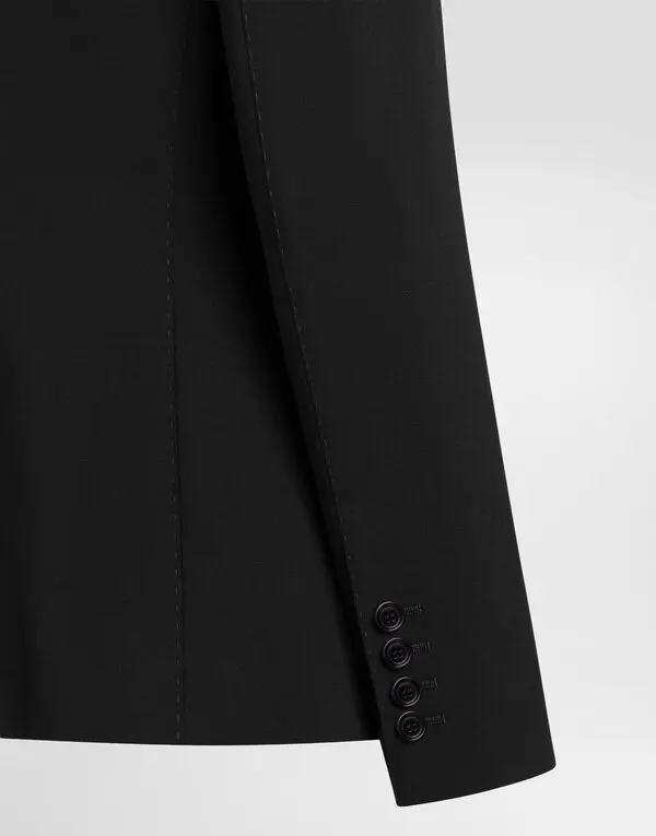 Dolce & Gabbana Turlington Single-breasted Jacket In Micro-ribbed Fabric Blazers