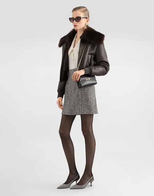 Dolce & Gabbana Wool Mini Skirt