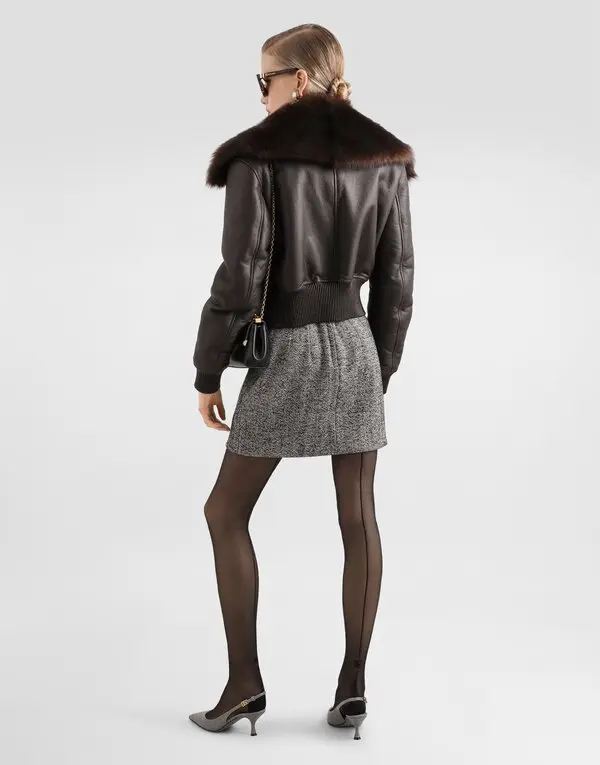 Dolce & Gabbana Wool Mini Skirt