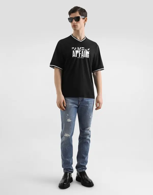Dolce & Gabbana Regular Cotton Jeans Denim Multi-colored