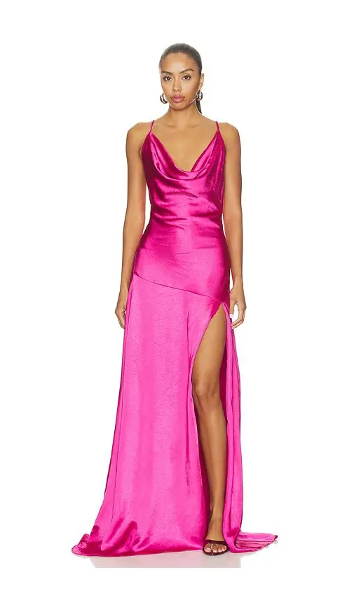 ELLIATT Erielle Cowl Neck Gown In . Also