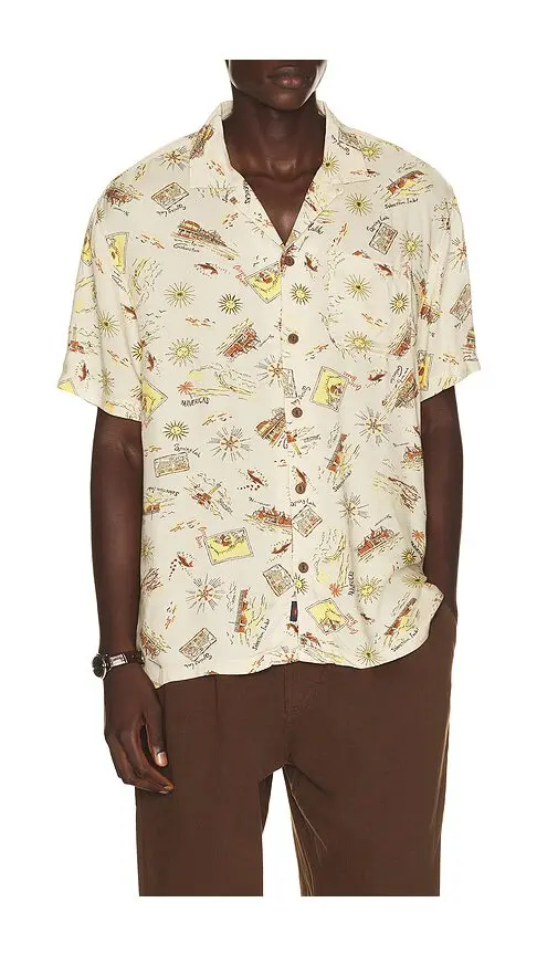 Faherty Brand Short Sleeve Kona Camp Shirt In . Also