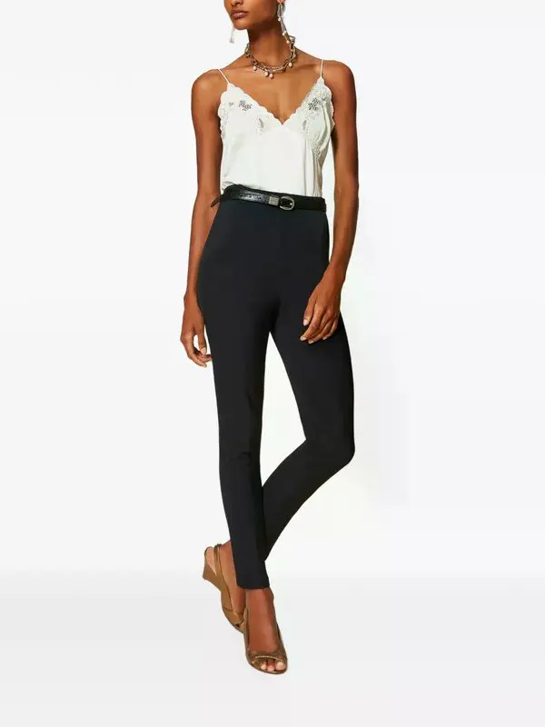 TWINSET Crêpe Fitted Trousers