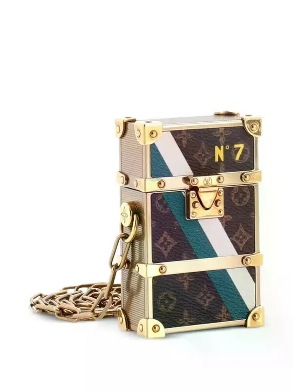 LOUIS VUITTON Monogram Canvas Trunk L'oeil Vintage Clutch Bag