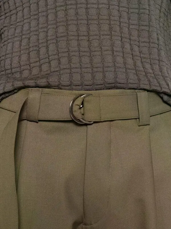ERALDO Belted Pleated Trousers