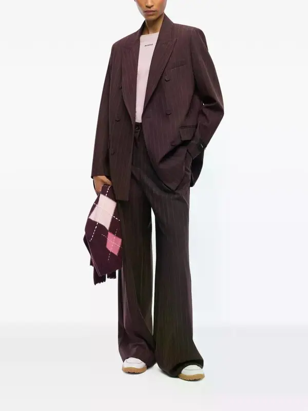 Pinko Double-breasted Check Jacket