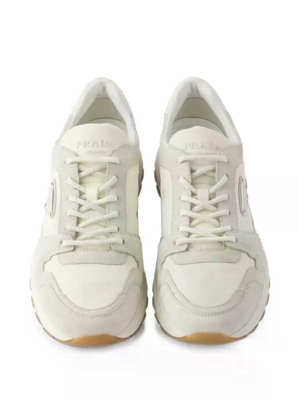 Prada Prax Suede And Re-nylon Sneakers