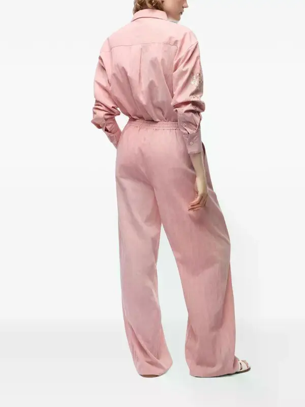 Pinko Striped Trousers With Drawstring Waist