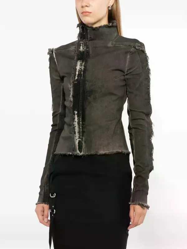 Rick Owens Frayed-edge Denim Jacket