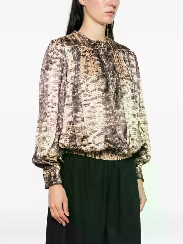 Isabel Marant Étoile Dovane Python-print Top