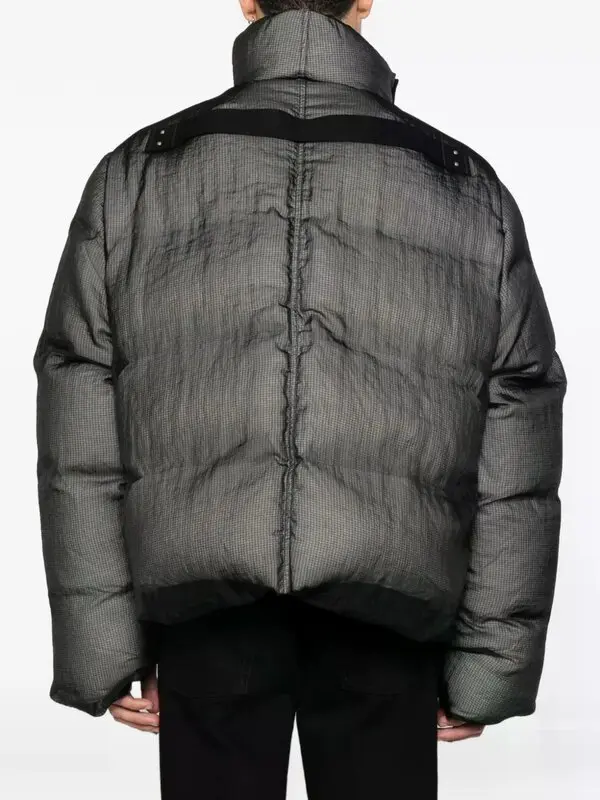 Rick Owens Turtle Funnel-neck Padded Jacket
