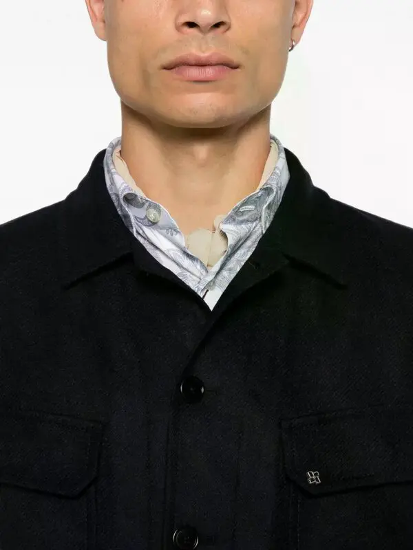 Tagliatore Button-up Wool Jacket