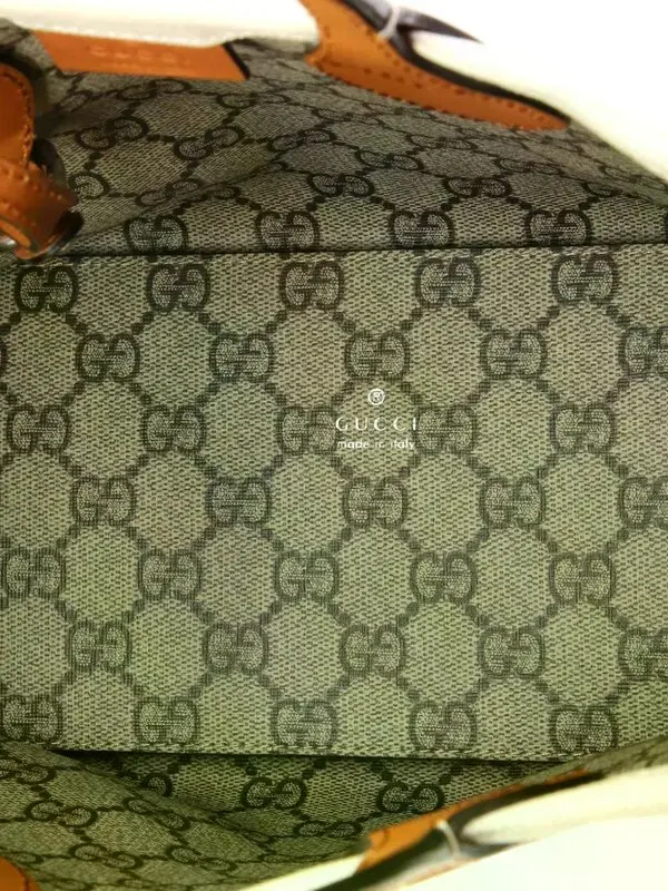 Gucci Logo Shopper Tote Printed Canvas Small Shoulder Bag