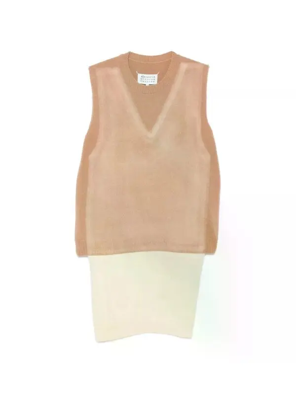 MAISON MARGIELA Trompe L'oeil Layered Sweater - Neutrals
