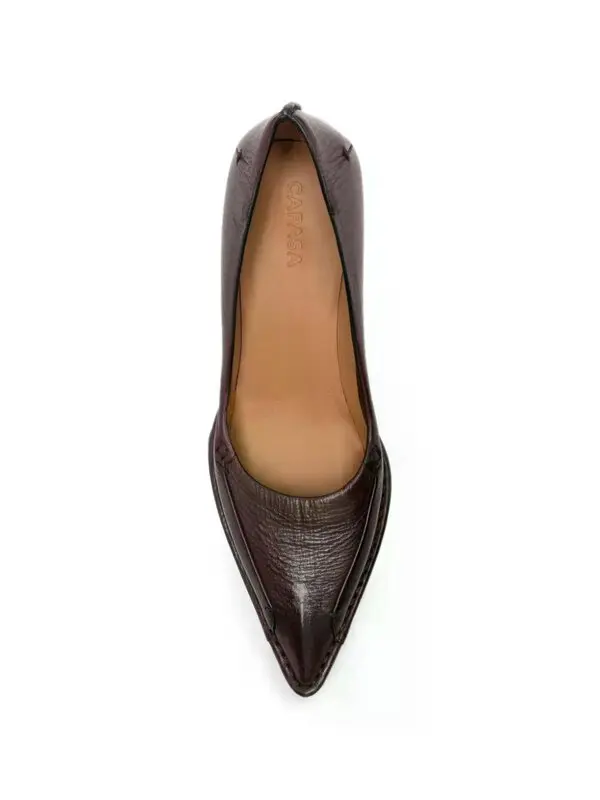 CAPASA MILANO Pointed-toe Wedge Pumps