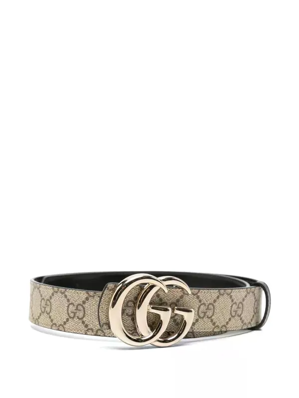 Gucci Gg Supreme Reversible Belt - Neutrals