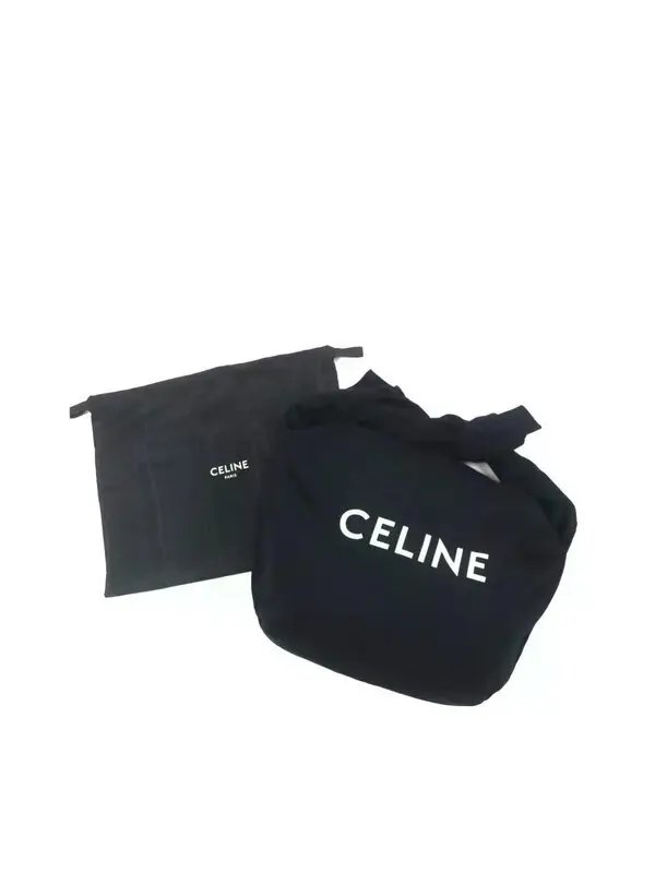 Celine 2018-2026 Cotton Logo Sweat Knotted Shoulder Bag