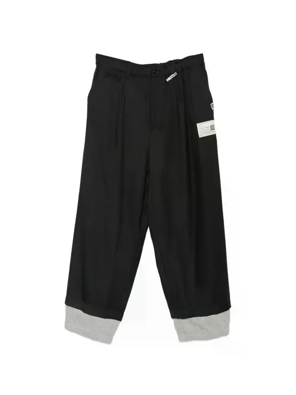 Mihara Yasuhiro Logo Patch Pocket Trousers - Black
